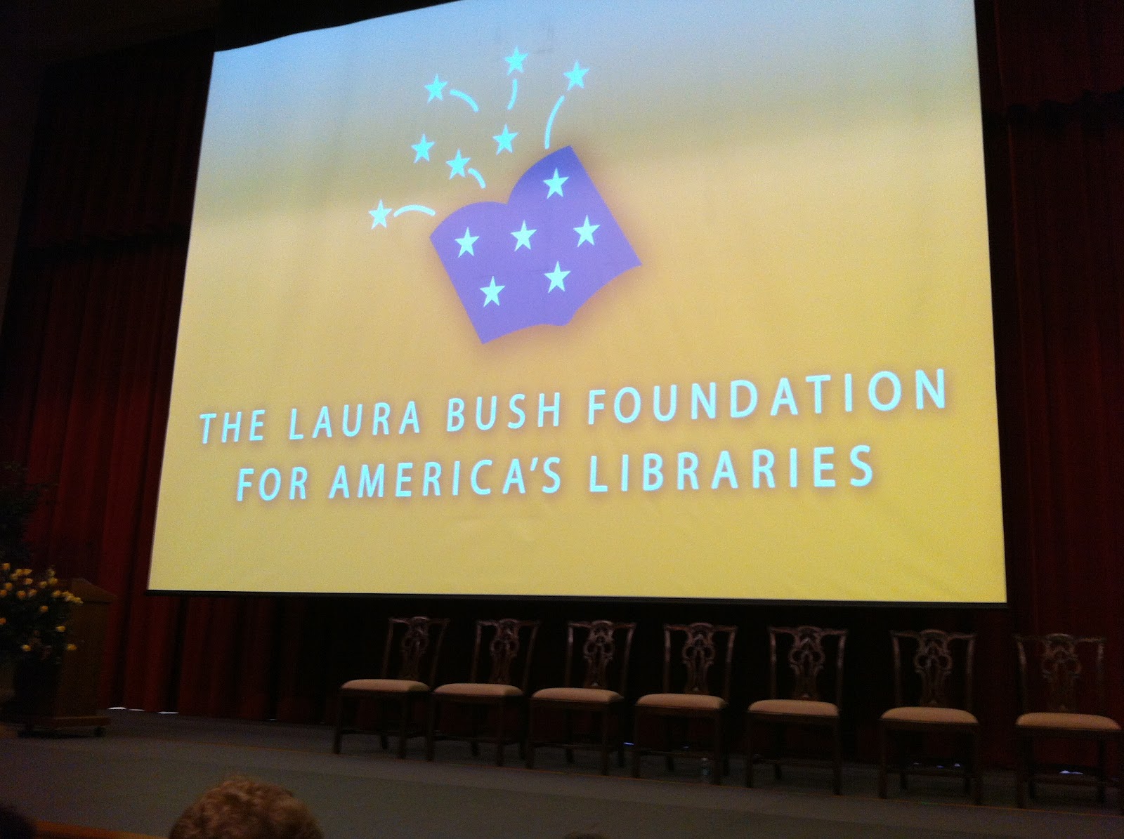 Thank you, Laura Bush!!!!